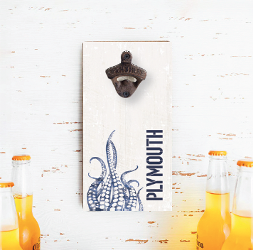 Personalized Indigo Octopus Bottle Opener – Setting The Space