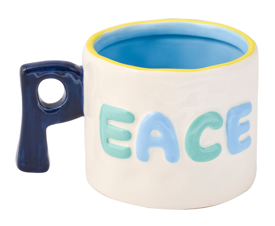 Ceramic Message Mug Peace, 14oz – Setting The Space