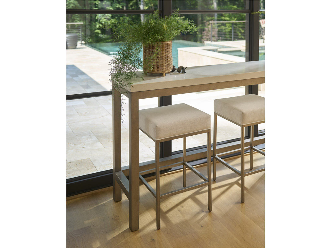 Oasis - Console Stool - Beige / Gray – Setting The Space